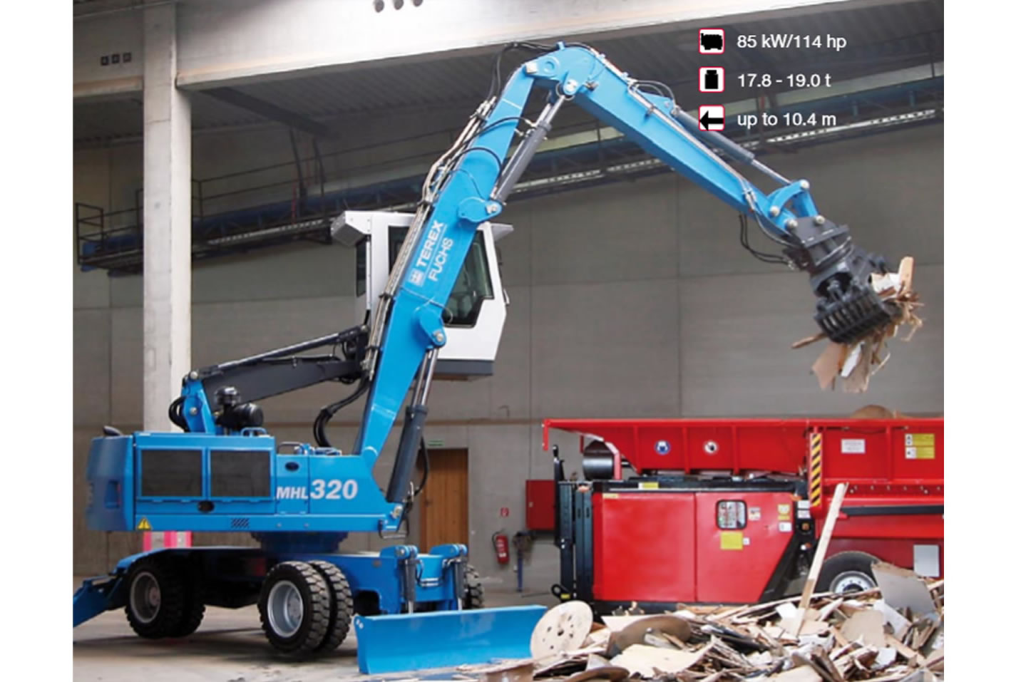 Manipuladores de materiales fuchs MHL320 - VialFe